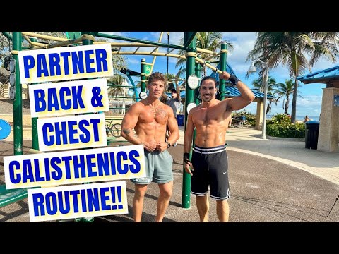 TRY THIS HIGH VOLUME PARTNER BACK & CHEST CALISTHENICS WORKOUT | MY ...