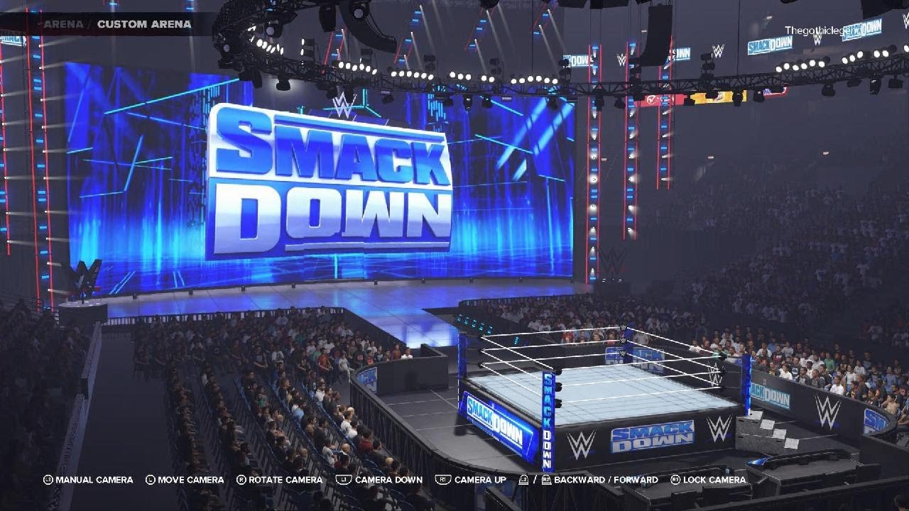 WWE 2K24: Custom Arena - SmackDown Arena '24 - YouTube