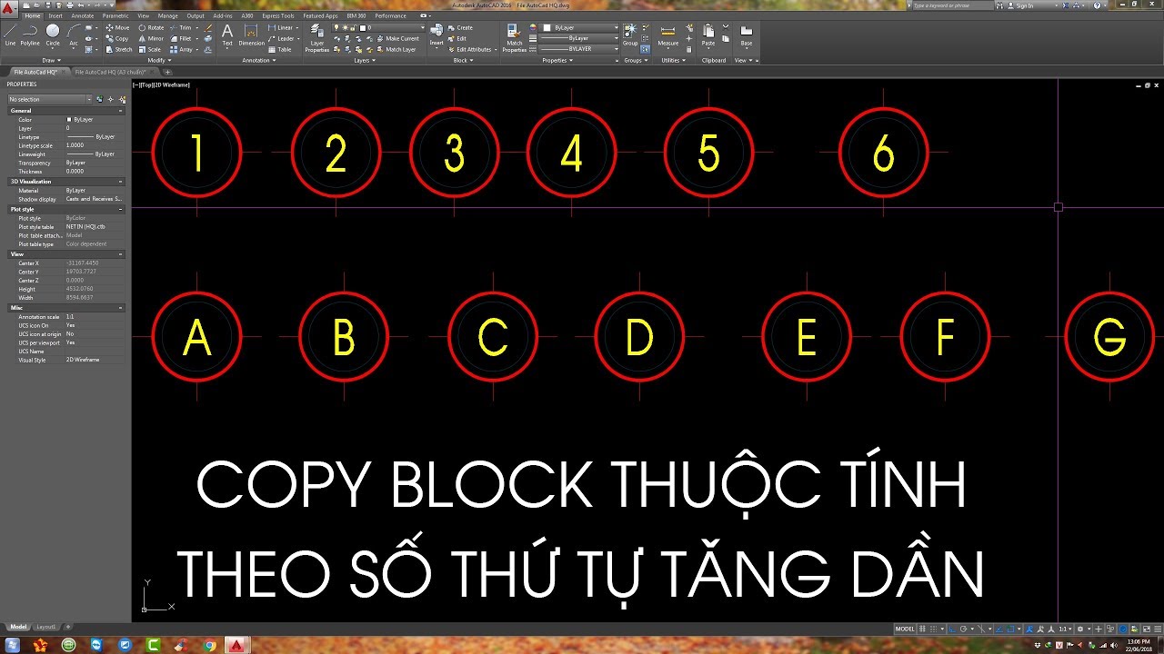 Lisp Copy Bolck Thuộc Tính Theo Số Thứ Tự Tăng Dần Block Attribute Trong Autocad Nơi Cung