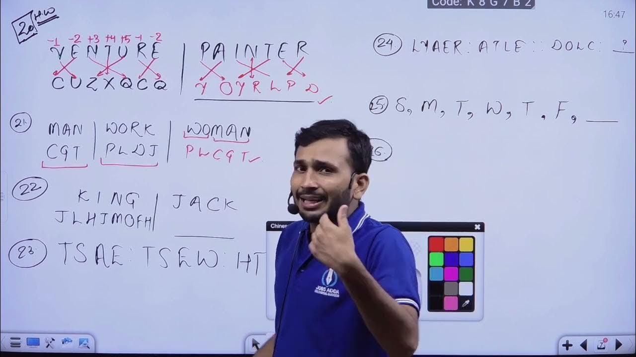 Lecture 03|| Coding and Decoding|| @JobsAdda786 - YouTube