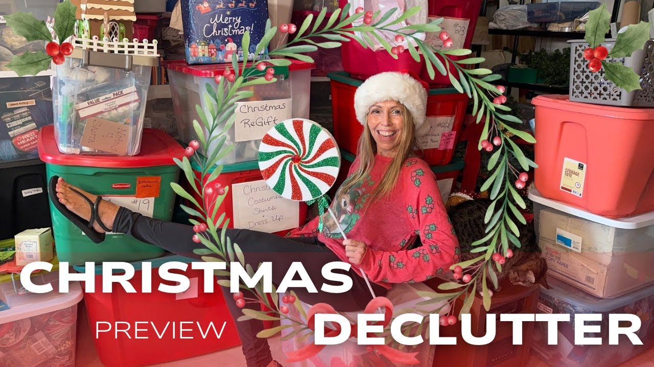 Christmas Declutter Preview 🎄 Cleaning Out Holiday Clutter for my Yard ...