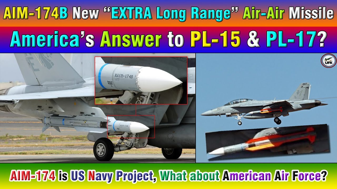 AIM-174B New “EXTRA Long Range” Air-Air Missile. America’s Answer to PL-15 & PL-17? - YouTube