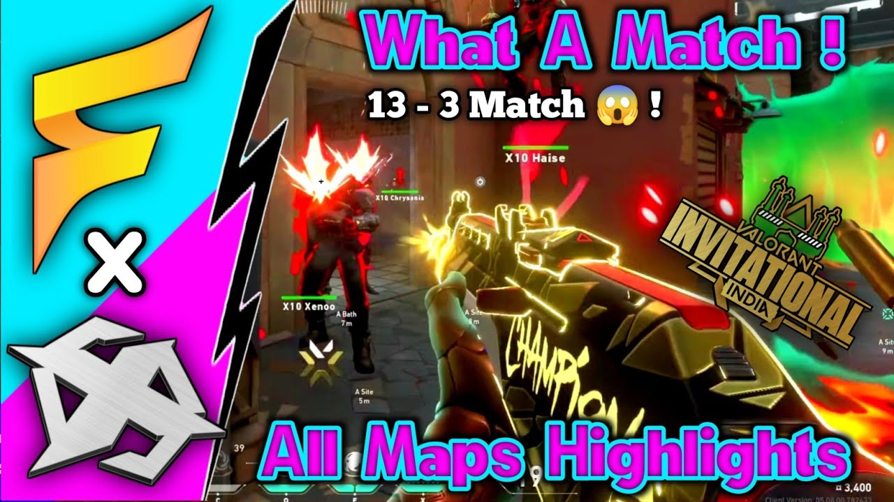 All Maps Highlights- Fancy United Esports VS X10 Esports | Valorant ...