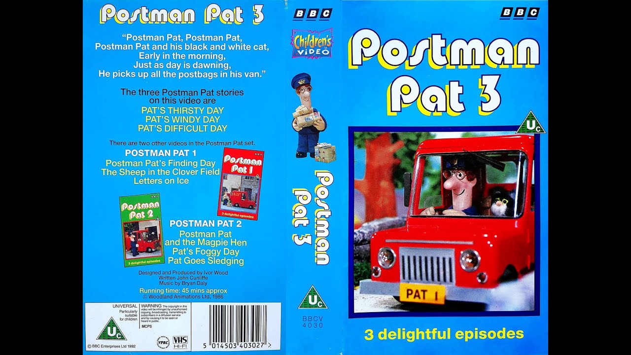 Postman Pat 3 VHS UK (1992 Reissue) - YouTube