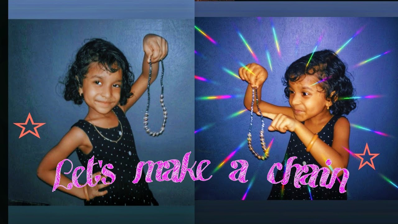 DIY-Chain making with broken chains//kids dly//kids craft//#chain # ...