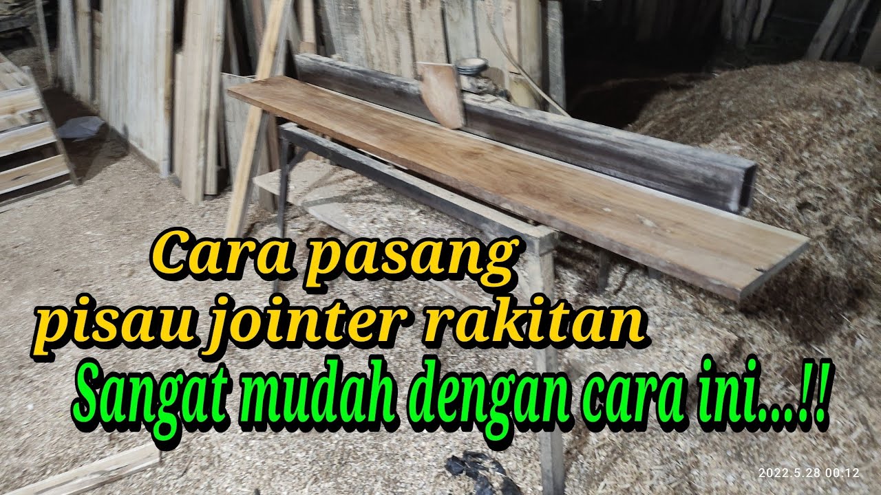 cara pasang pisau jointer sangat mudah dan gampang dengan cara ini ...