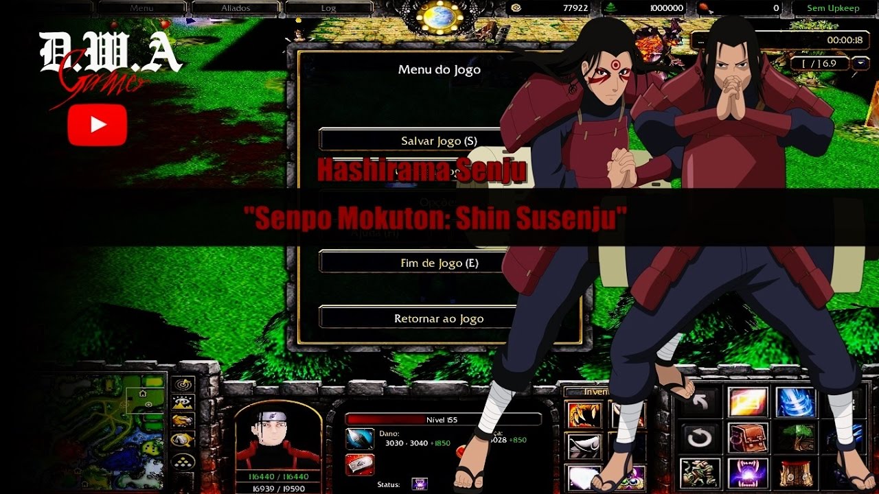 #GamePlay | Naruto Castle Defense 6.9 | - Hashirama Senju - YouTube