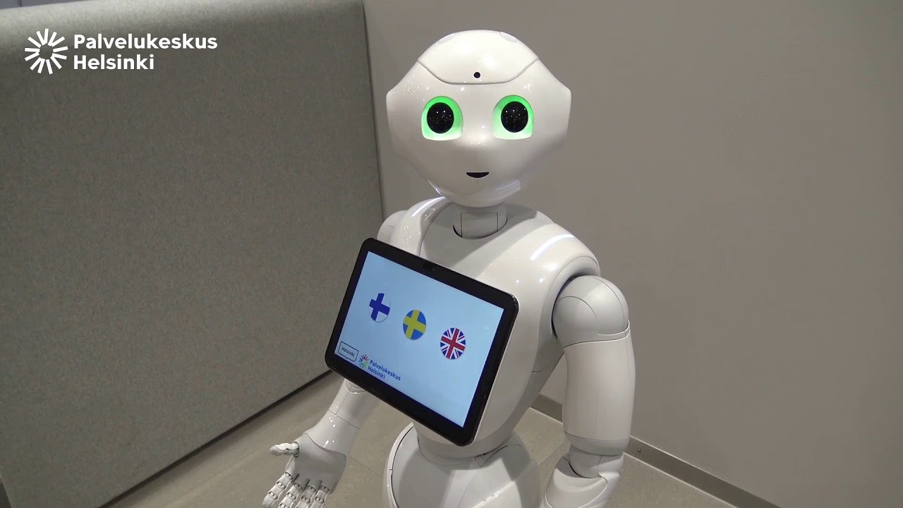 Esittelyssä Kalasataman uusi työntekijä Pepper-robotti - YouTube