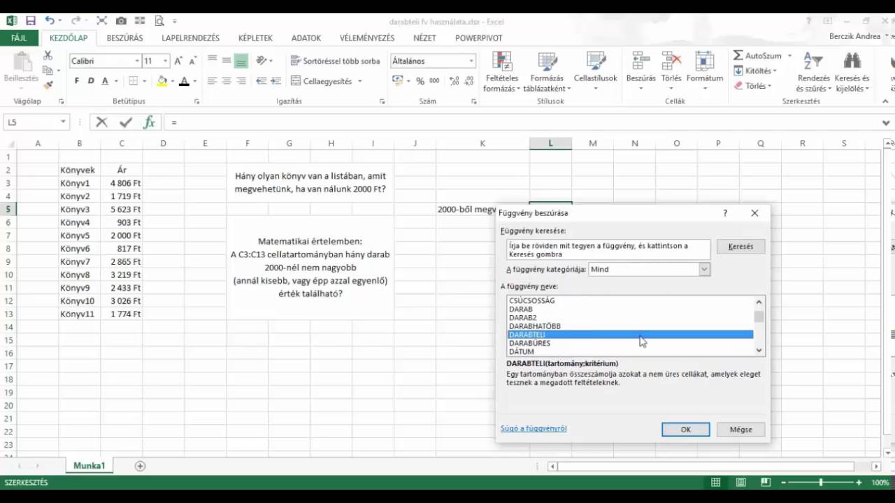 darabteli fv hasznalata - YouTube
