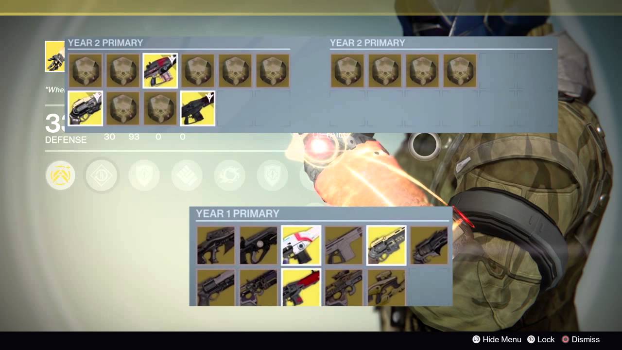 Destiny - List of Year 1 Exotics returning for Taken King - YouTube