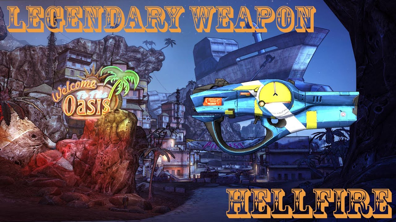 Borderlands 2 легендарные пушки - #13 Hellfire(Адский огонь) - YouTube