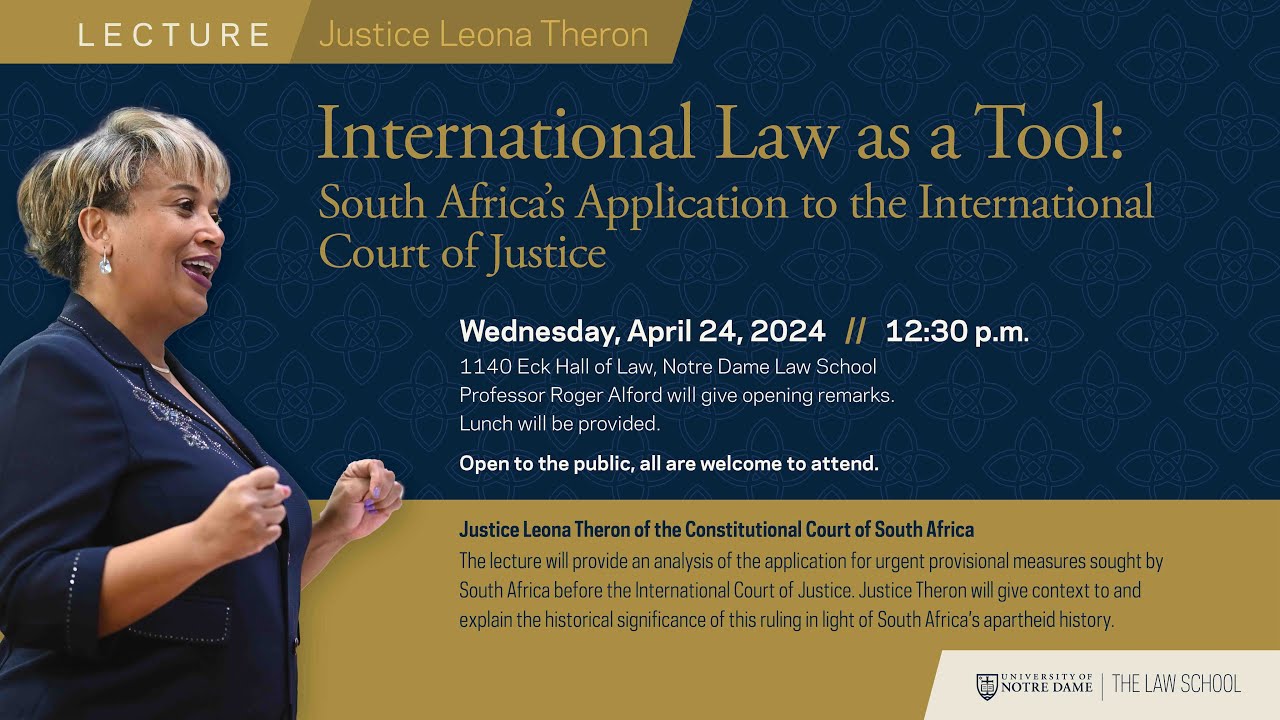 Justice Leona Theron of the Constitutional Court of South Africa ...