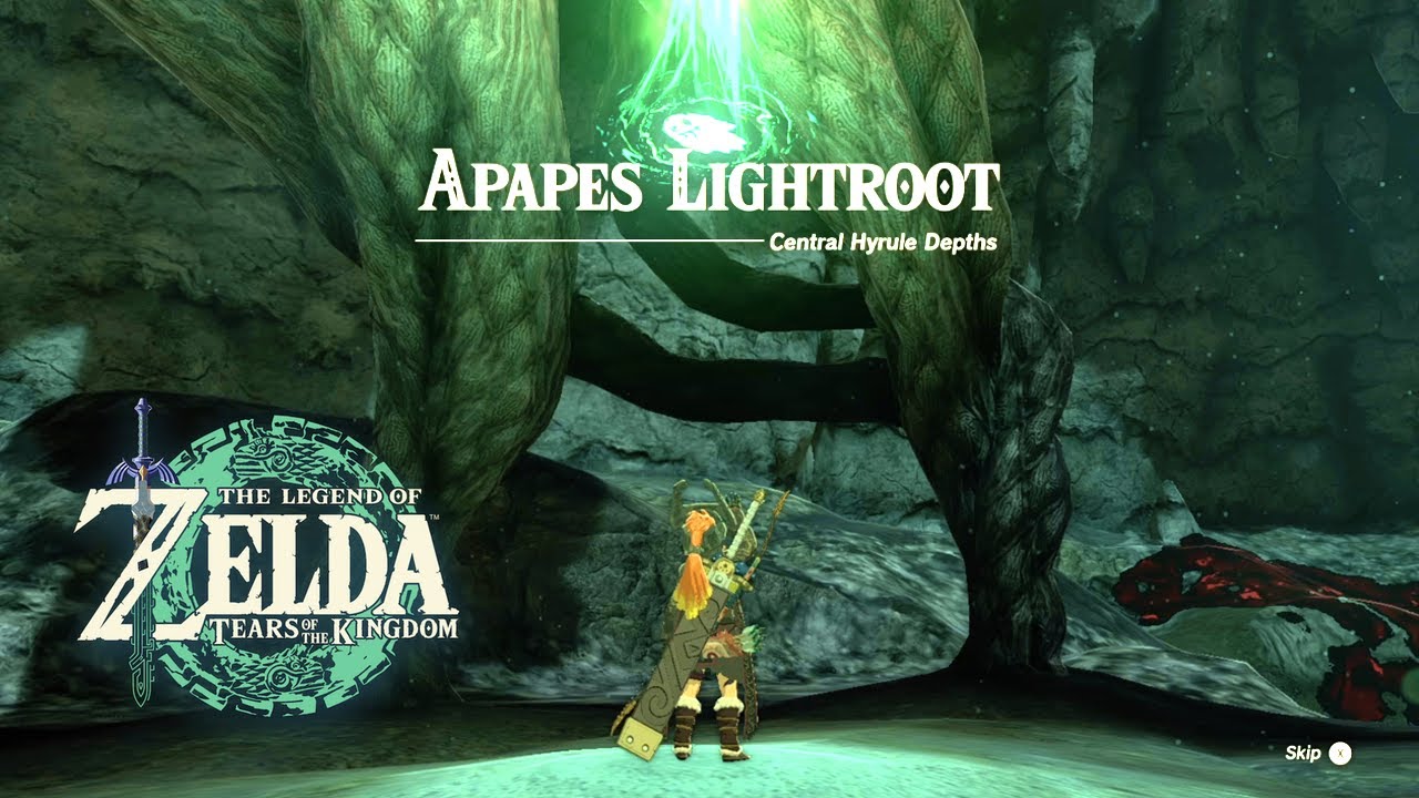 Tears of the Kingdom - Apapes Lightroot Location (Hyrule Castle Moat ...