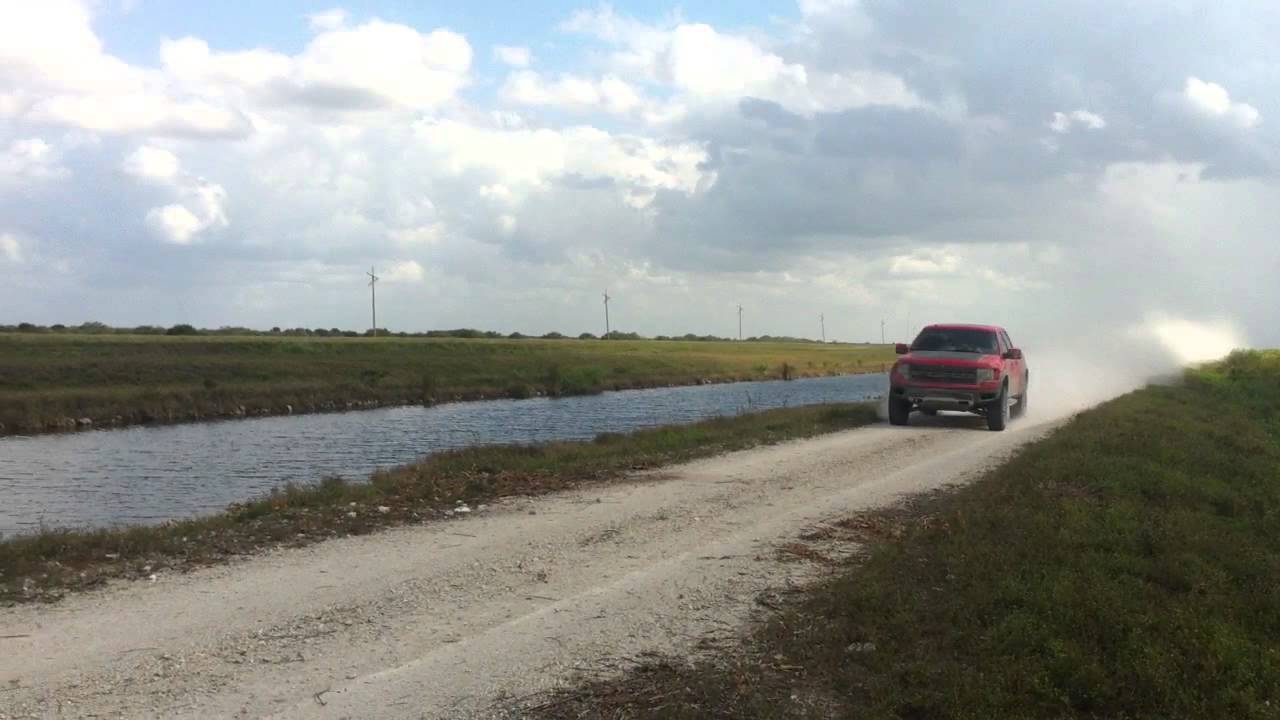 Fly By at 100+ mph in 2012 Ford SVT Raptor (Florida Everglades) - YouTube