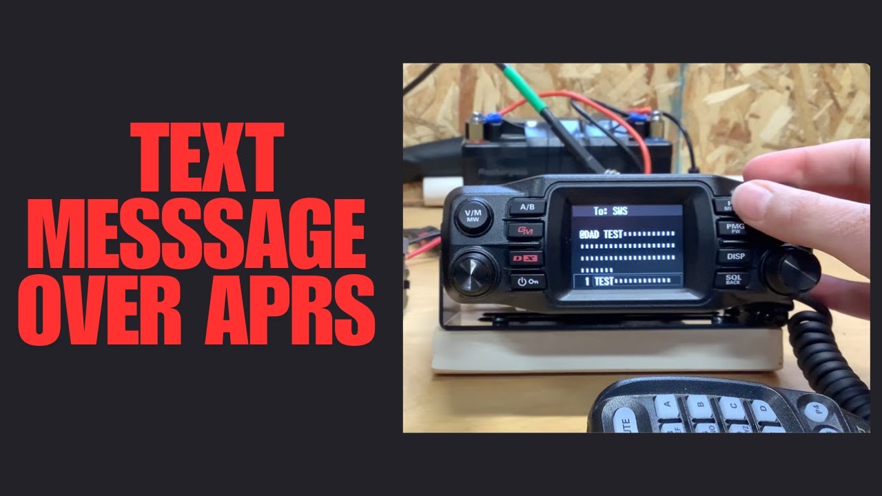 How to send a text message using APRS - YouTube