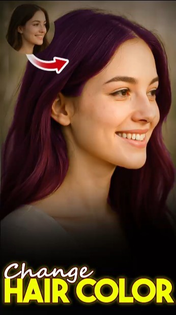 Change Hair Color in Photoshop in 30 Seconds! 🎨 (Beginner Friendly) # ...