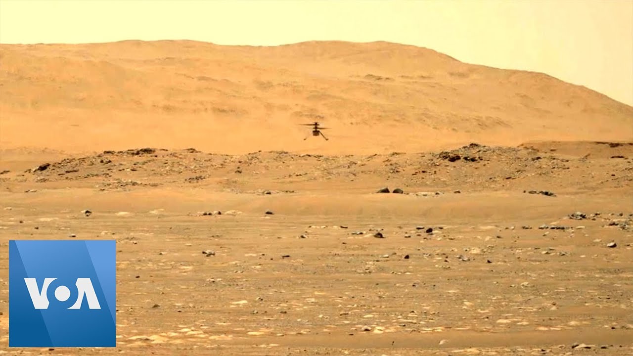 NASA Helicopter Completes Second Flight on Mars - YouTube