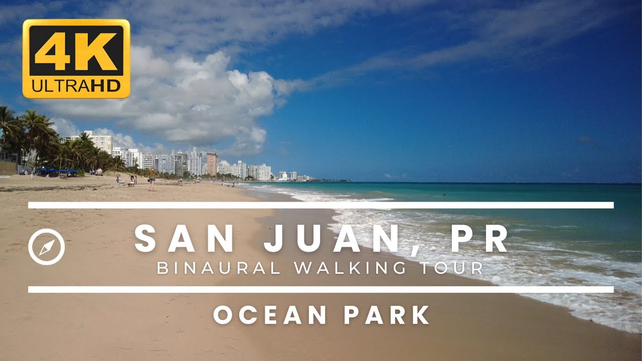 Strolling the beautiful beach in Ocean Park | San Juan, Puerto Rico [4K ...