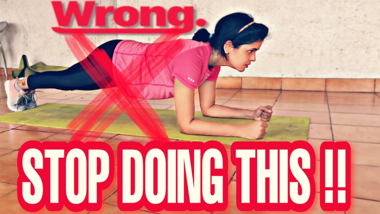 5 Mistakes you should avoid when you do the Plank workout || Proper ...