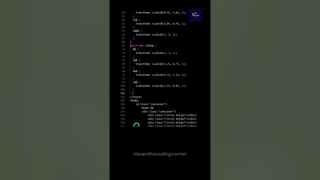 Circle Wave Animation hover using CSS HTML & CSS #html #css #trend #trending - YouTube