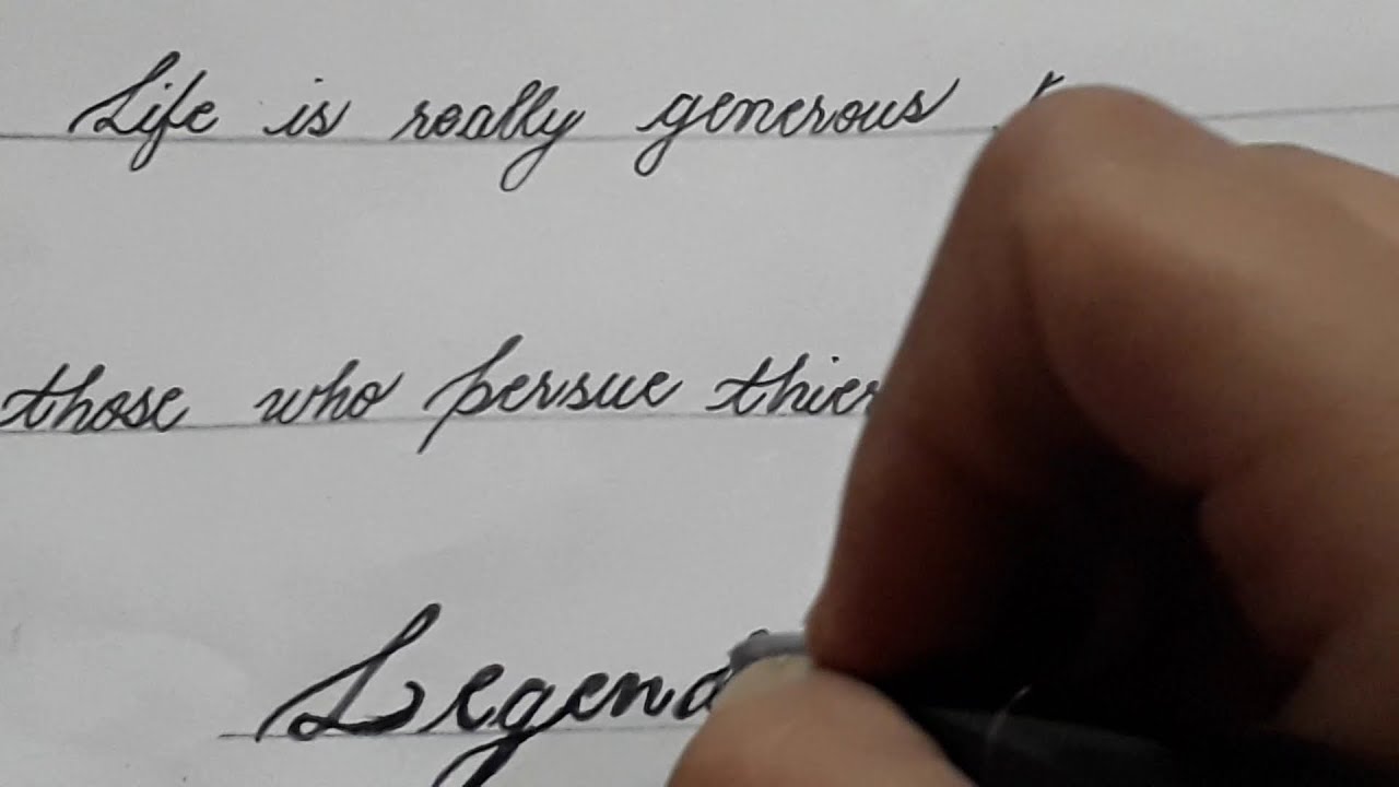 Thought in cursive writing|Beautiful alphabets|MrHandwriter - YouTube