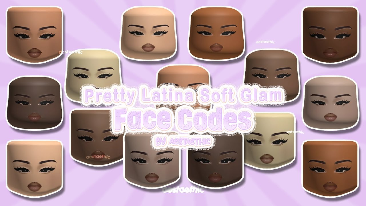 Berry Avenue Bloxburg Skintone Face Codes (Pretty Latina Soft Glam ...