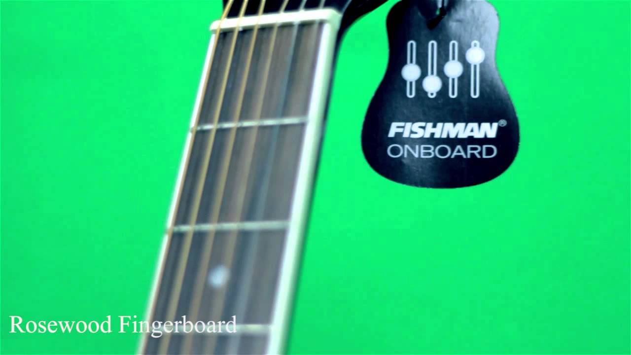 Madera SP411 acoustic guitar with fishman pickup - YouTube