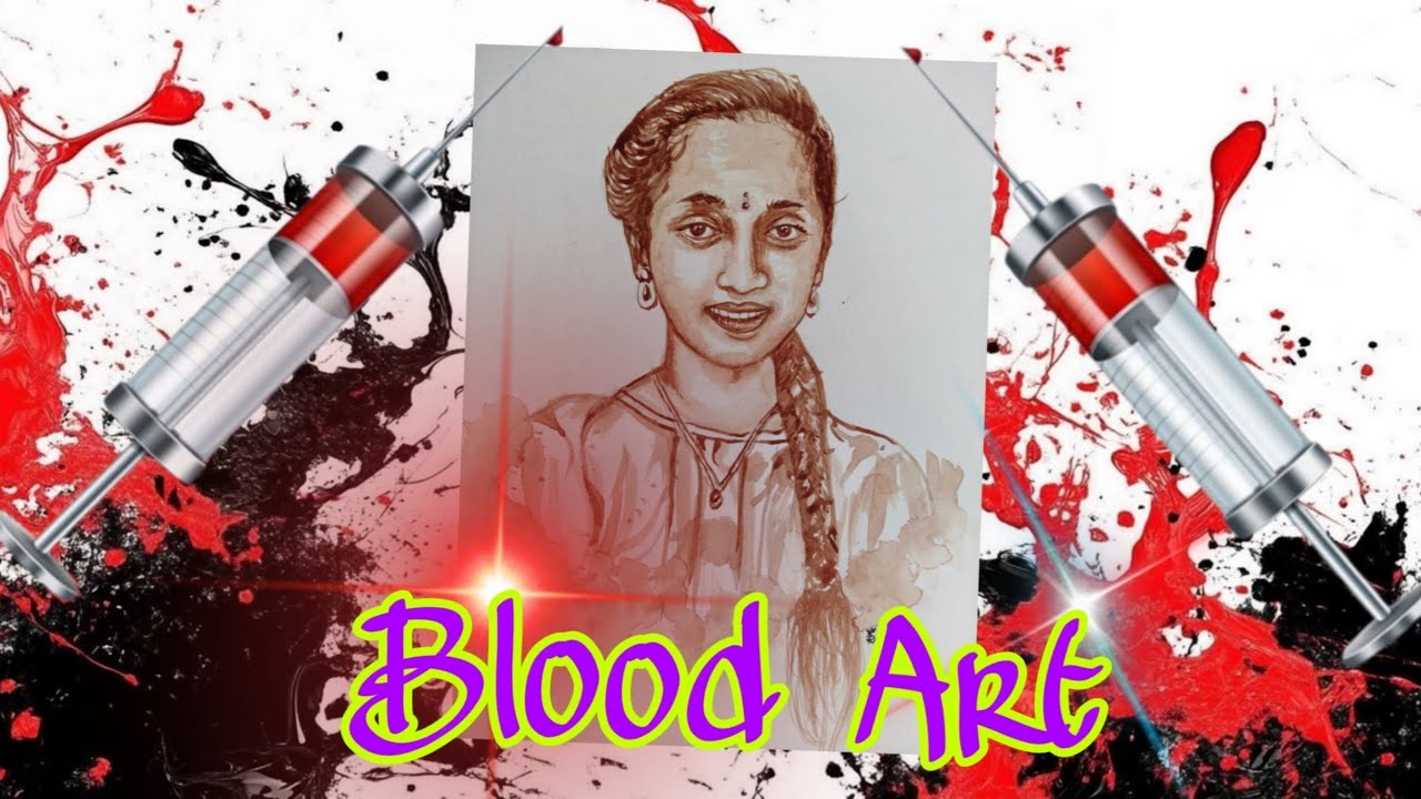 How to draw Blood Art 🎨 💉🖌️ - YouTube