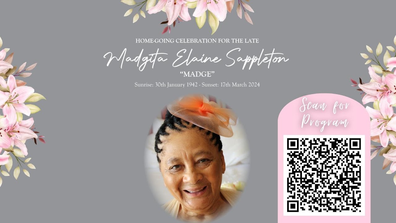 The Homegoing Celebration of Mother Madgita Sappleton - YouTube