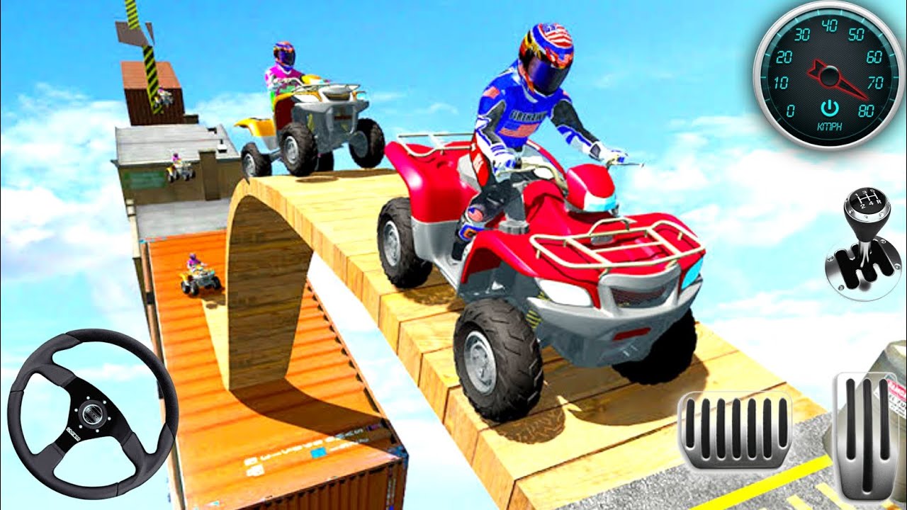Quad Bike Stunt Racing Simulator 3D - Mega Ramp Offroad Driving ...
