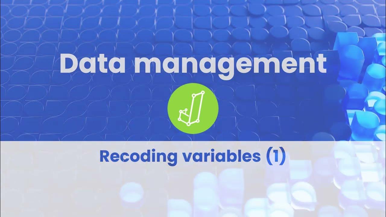 JASP 0.19 - Recoding variables (1) - YouTube