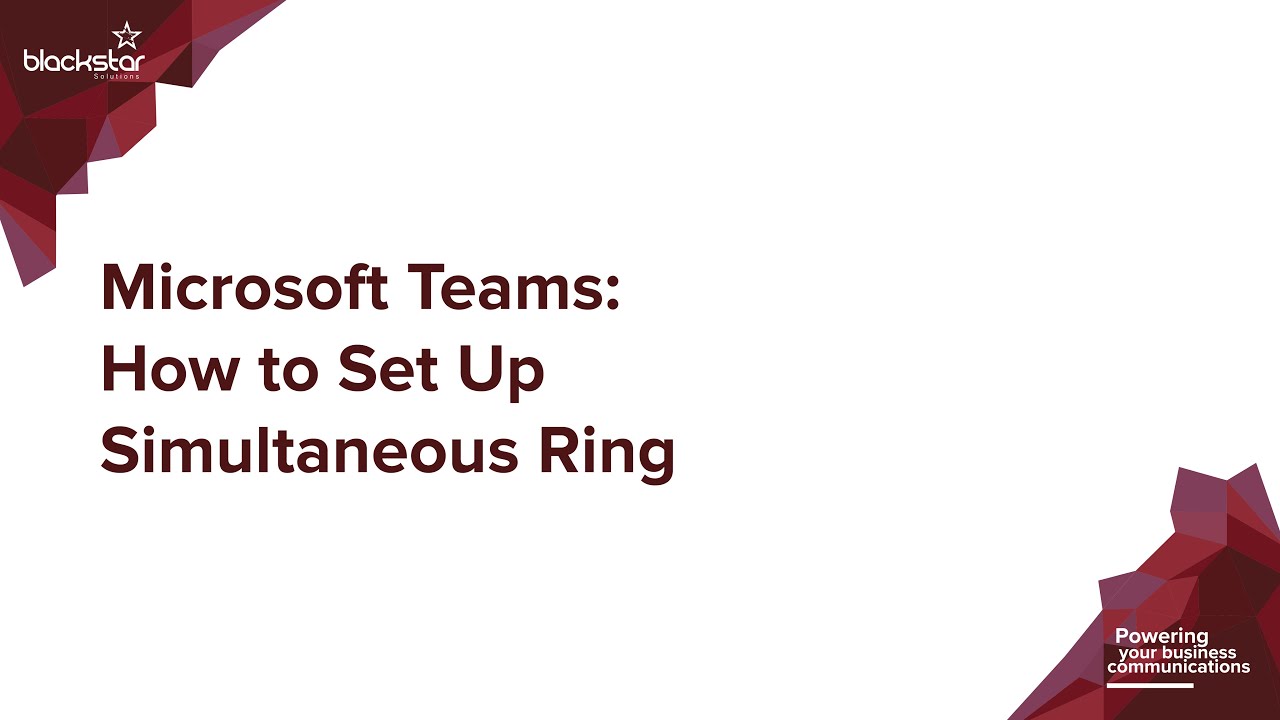 Microsoft Teams: How To Set Up Simultaneous Ring - YouTube