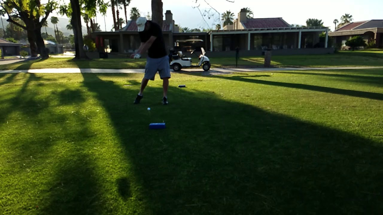 Daddy Golf Swing Slow - YouTube