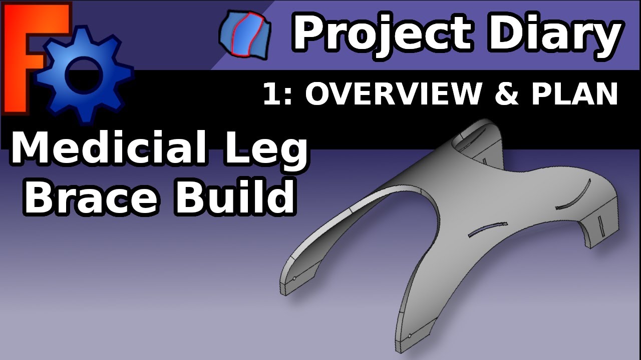 Medical Leg Brace in FreeCAD Curves Workbench 1 of 3 Introduction | 3D ...