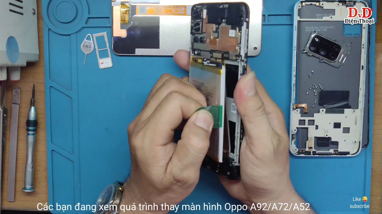 Hướng dẫn cách thay màn hình Oppo A92 / A72/A52 nhanh và dễ dàng ai ...