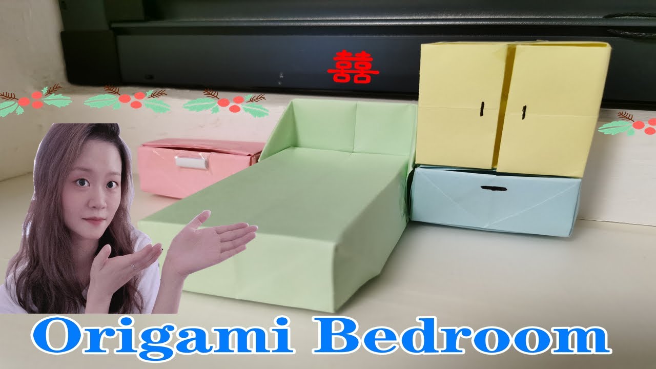 Origami Bedroom 2020 DIY with Paper Antistress Transformer - YouTube