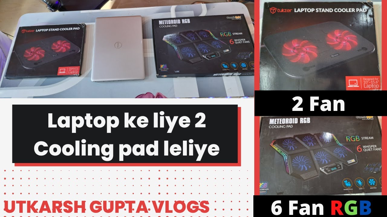 Laptop ke liye 2 cooling pad le liye || #utkarshgupta # ...