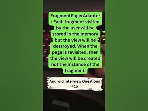 What is the difference between FragmentPagerAdapter vs FragmentStatePagerAdapter? #android # ...