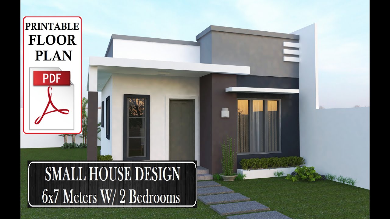SMALL HOUSE DESIGN (6x7 M.) Floor Plan Download link on Description ...