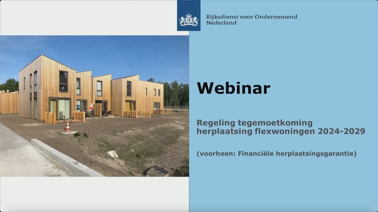 Webinar Regeling tegemoetkoming herplaatsing flexwoningen (RTHF) - YouTube