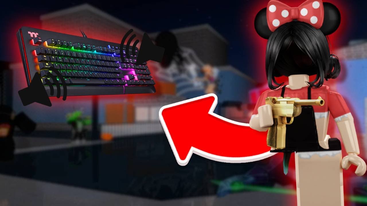 Playing MM2 as MINNIE MOUSE + KEYBOARD ASMR [Roblox Murder Mystery 2 ...