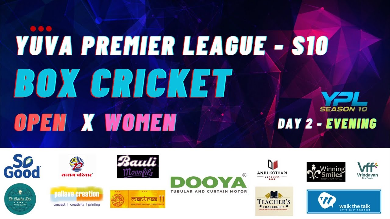YUVA PREMIER LEAGUE - S10 BOX CRIKET 6.4.2025 - YouTube