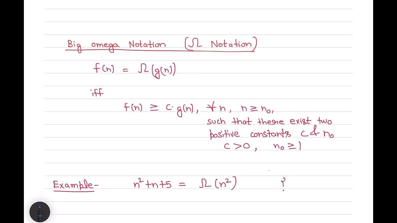 L-2.2 Asymptotic Notation || Big omega vs Small omega || Theta Notation ...