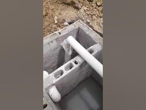 DIY Septic tank construction with soak away - YouTube