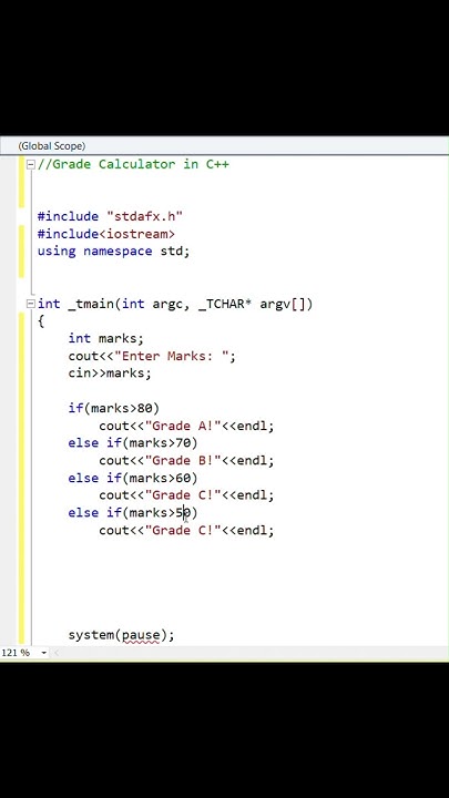 Grade Calculator In Cc Tutorialc Programming Coding Ccode Cppcode Cppprogram Cpphub