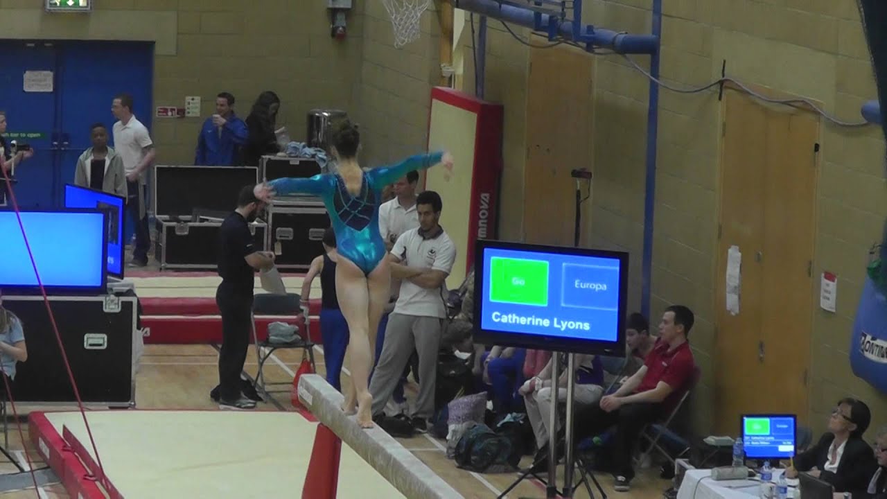 Catherine Lyons - Beam - 2014 English Championships - YouTube