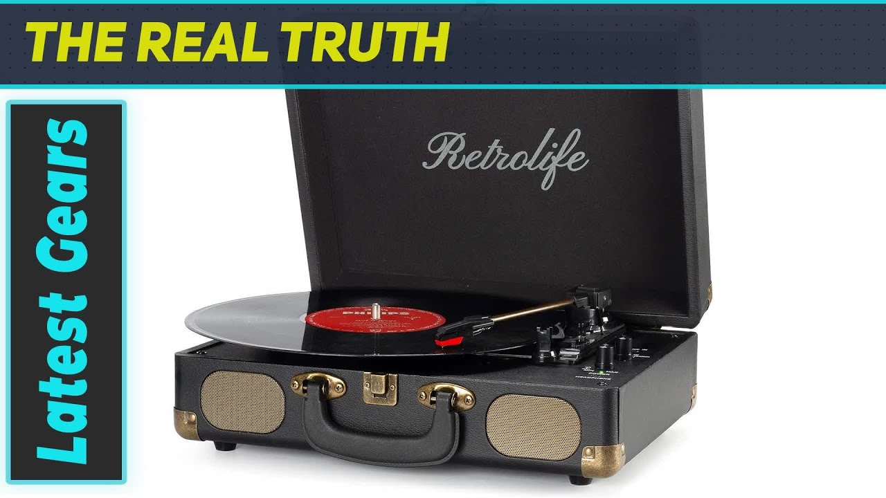 Retrolife R609: The Ultimate Portable Turntable - YouTube