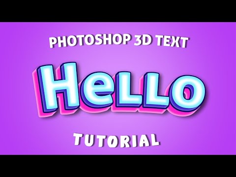 How to make 3D text in Photoshop Tutorial (| In Just 3MIN) | Easy ...