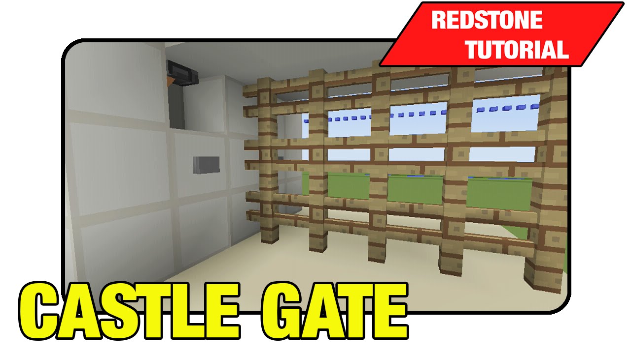 Castle Gate [Portcullis Gate] "Tutorial" (Minecraft Xbox/Ps3 TU16 ...