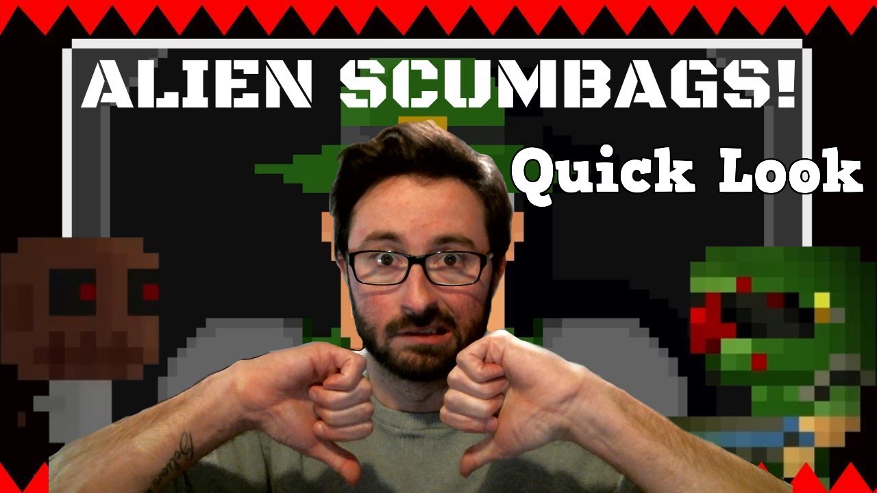 Fun 2D boom-shooter with questionable phrasing?!? - Alien Scumbags - Quick Look - YouTube